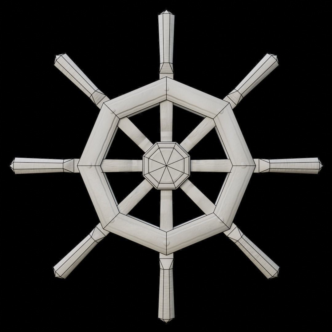 Old ship Tiller free VR / AR / low-poly 3D model | CGTrader