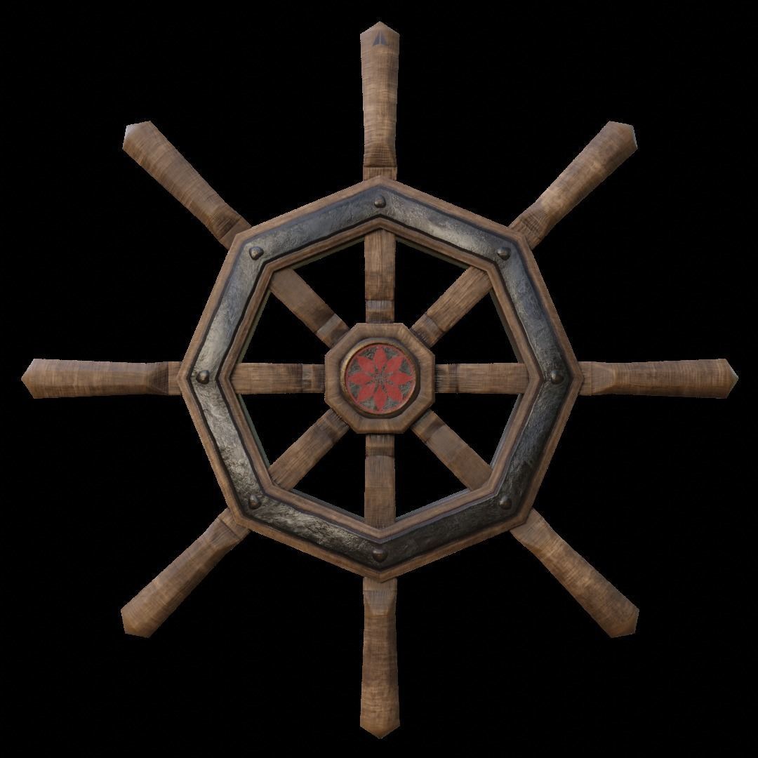 Old ship Tiller free VR / AR / low-poly 3D model | CGTrader