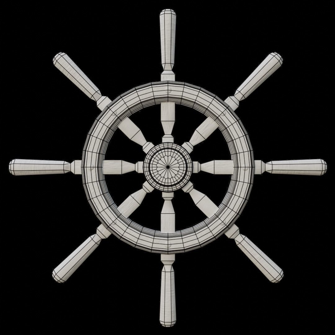Old ship Tiller free VR / AR / low-poly 3D model | CGTrader