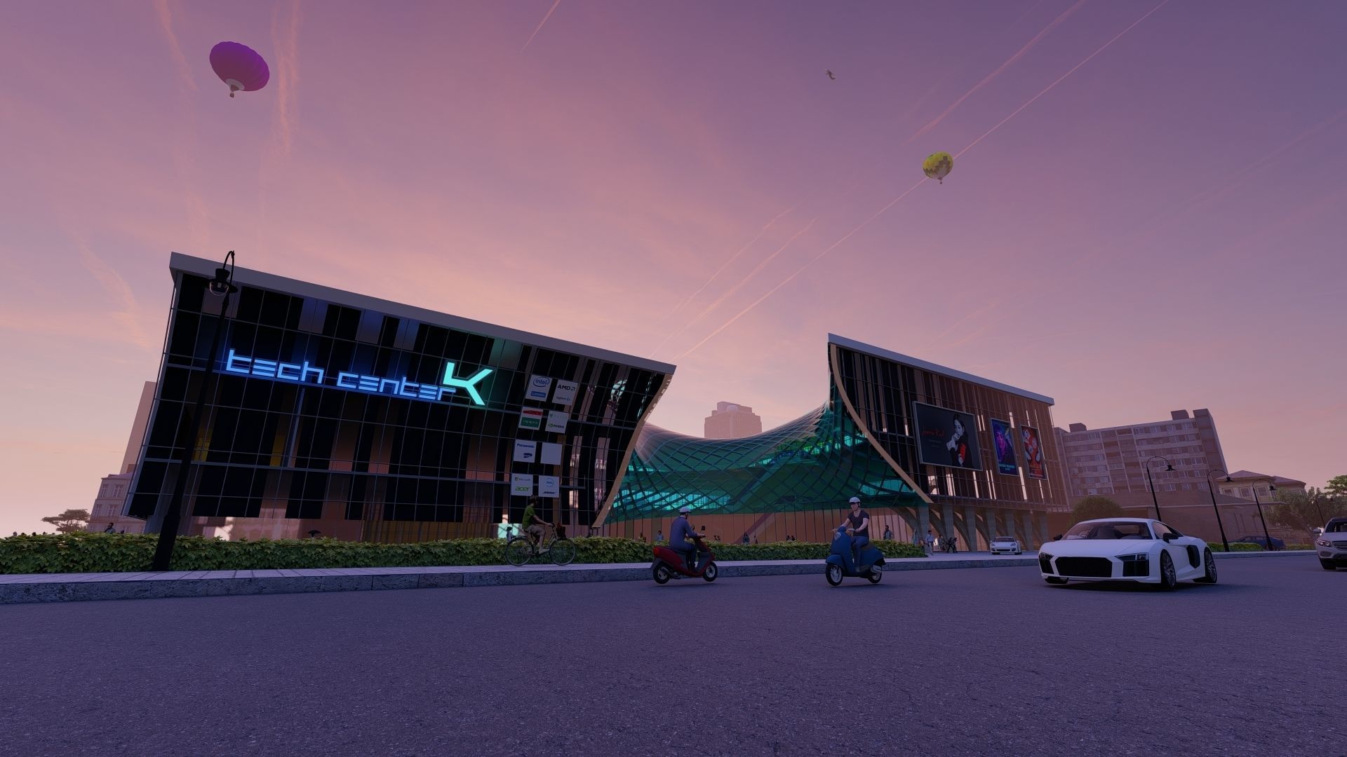 My architecture Revit 2019 project Shopping mall supermarket 3D model ...