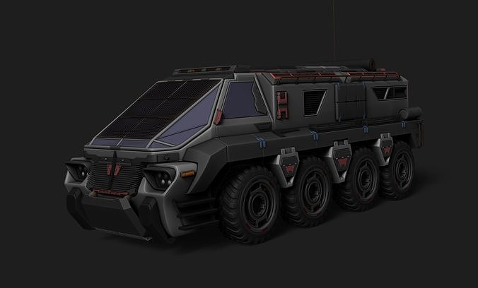 Sci-Fi APC Concept 3D model | CGTrader