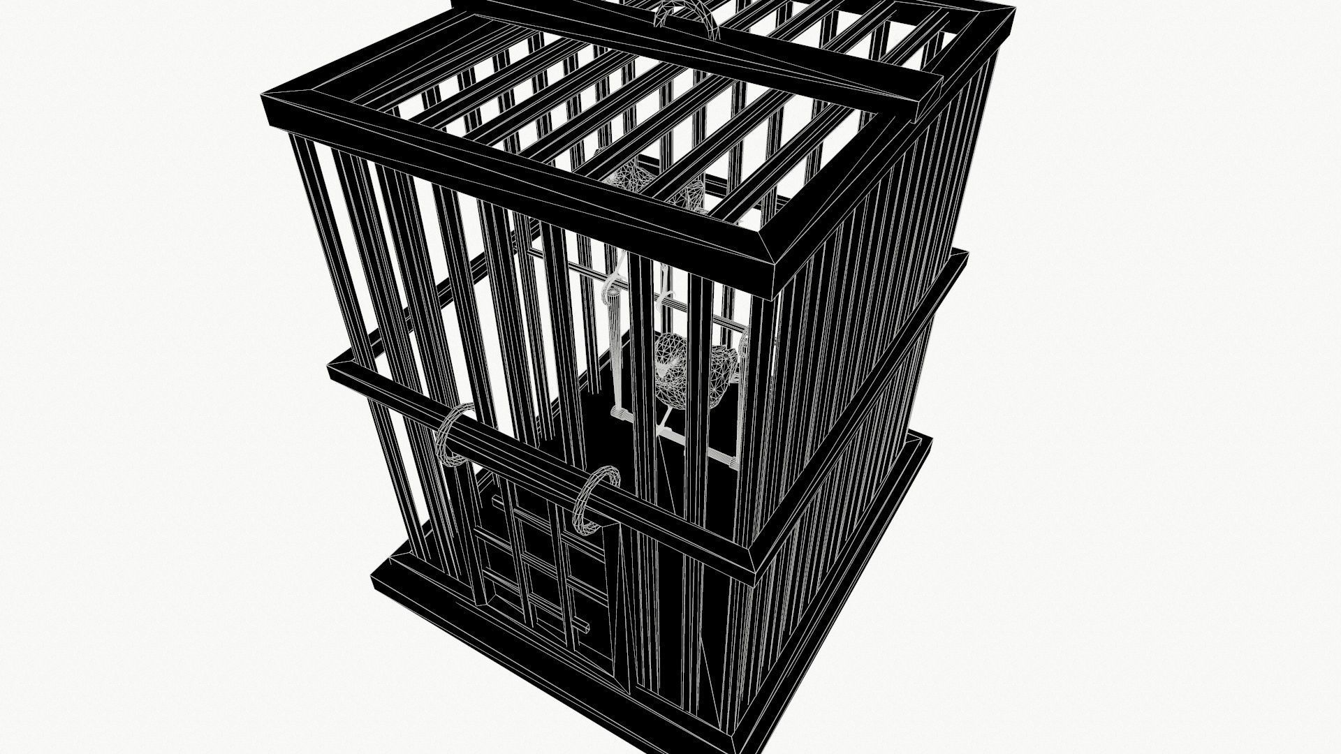 3D model Parakeets in cage VR / AR / low-poly | CGTrader