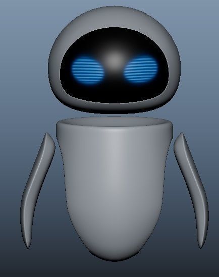 Robot Eva from the cartoon Walle free VR / AR / low-poly 3D model ...