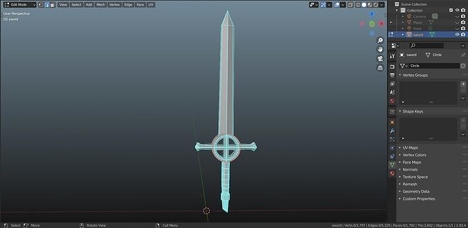 Red Sword Fantasy 3D model | CGTrader