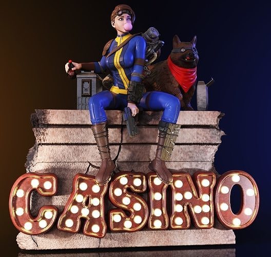 Fallout Girl 3D model 3D printable | CGTrader