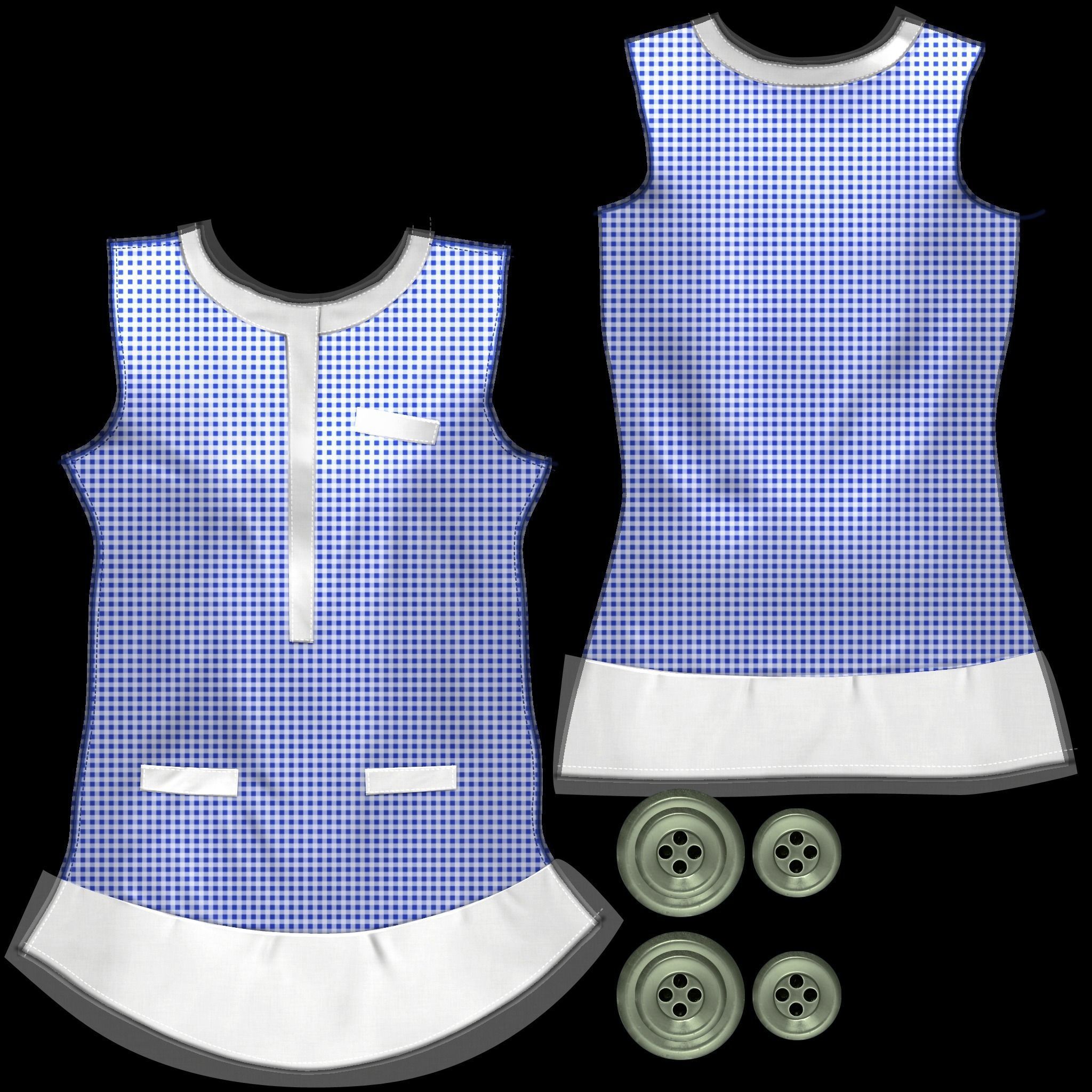 3D model Tunic Dress VR / AR / low-poly | CGTrader