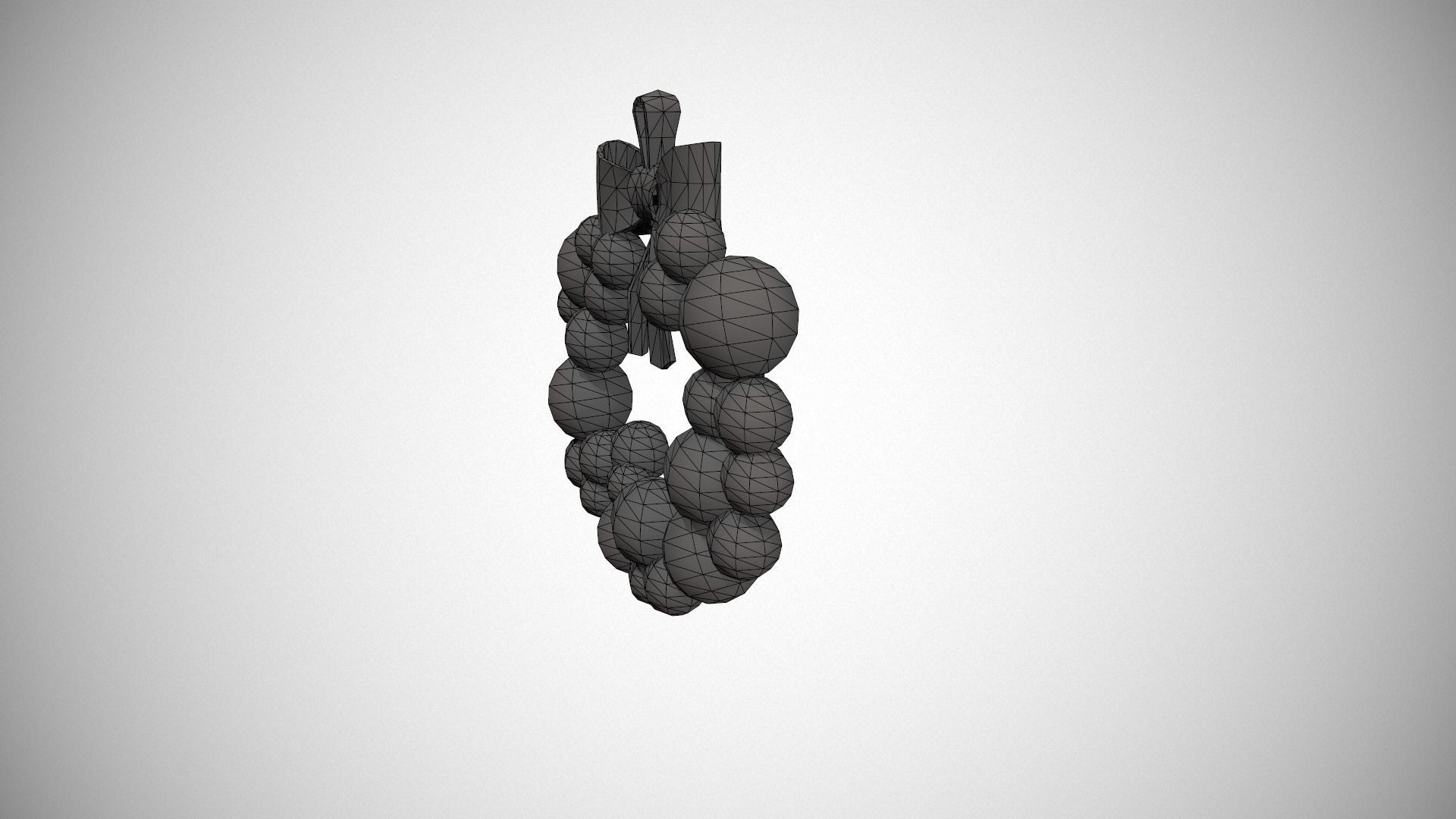 3D model Halloween Bauble Wreath VR / AR / low-poly | CGTrader