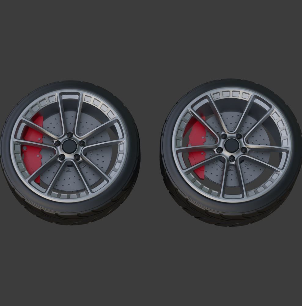 LOK Wheel set Front and Rear Separated Wheel Hub 3D model 3D printable ...