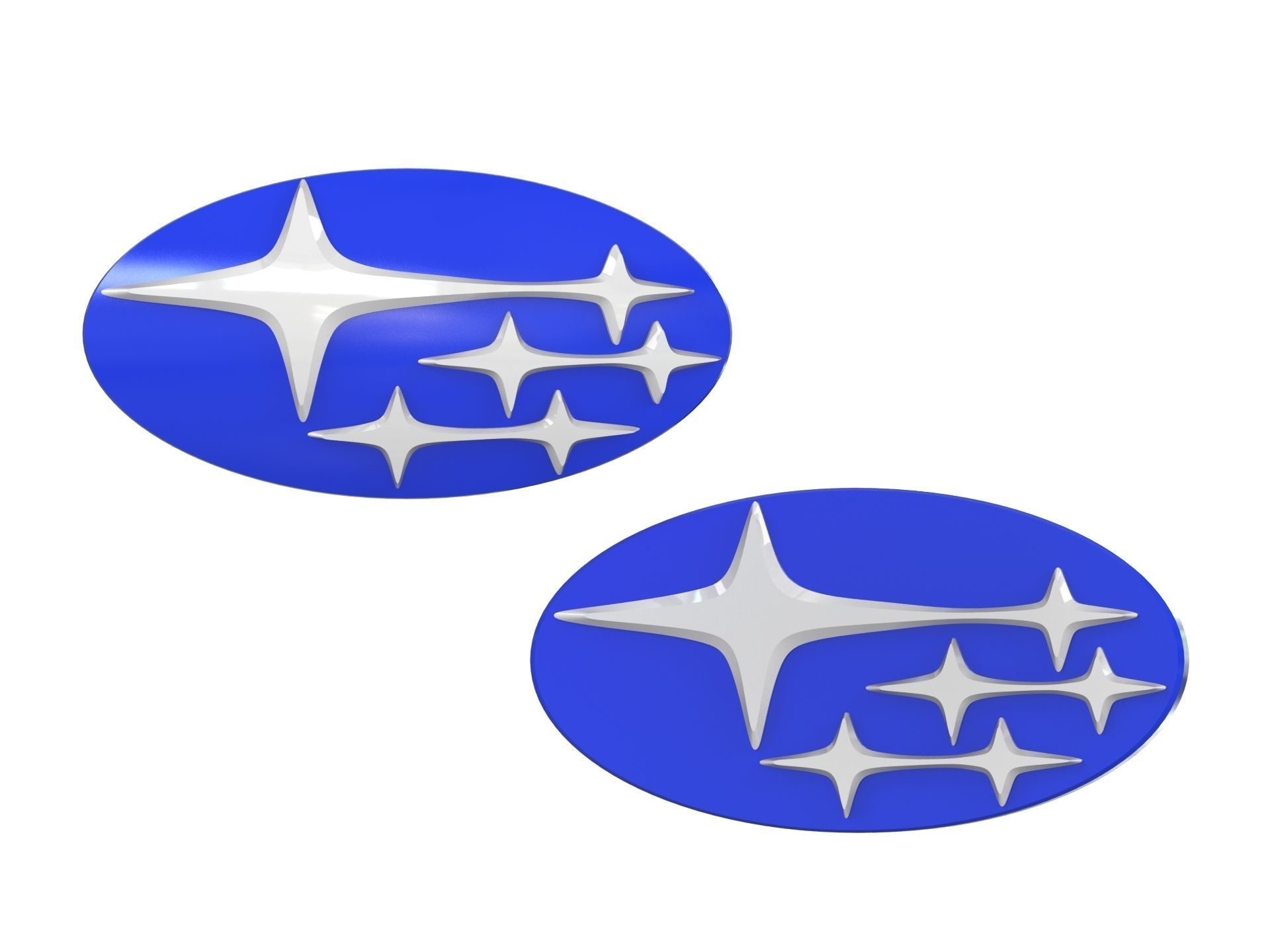 Subaru Logo 3D model 3D printable | CGTrader