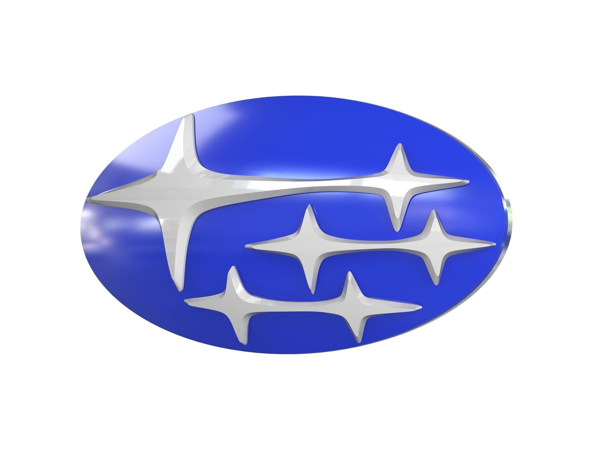 Subaru Logo 3D model 3D printable | CGTrader