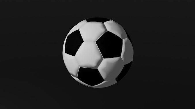 realistic football ball 3D model | CGTrader