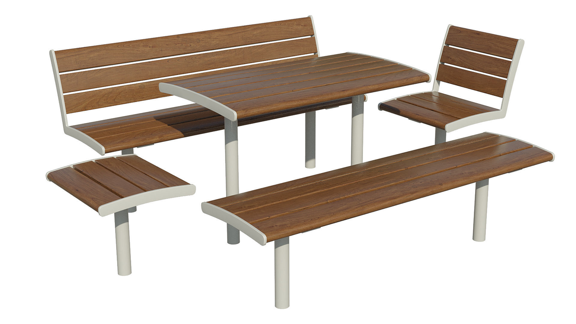 Outdoor furniture set NIFO 3D model | CGTrader