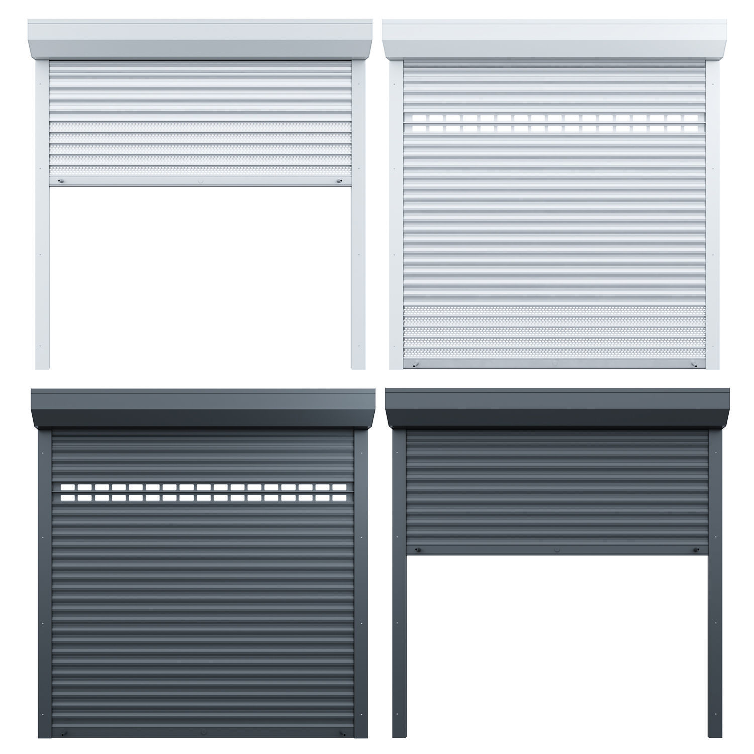Garage roller shutter 3D model | CGTrader