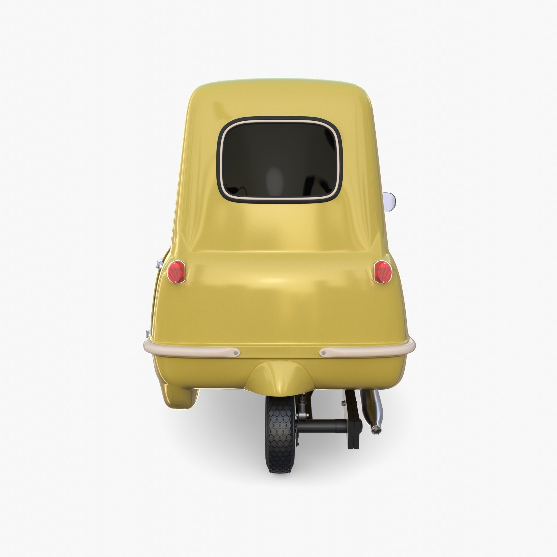 Generic 50cc Microcar with chassis 3D model | CGTrader