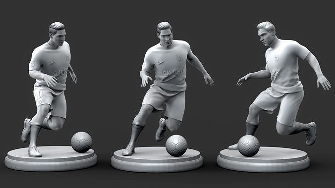 FootBall Player 3D Printable Free free 3D model 3D printable | CGTrader