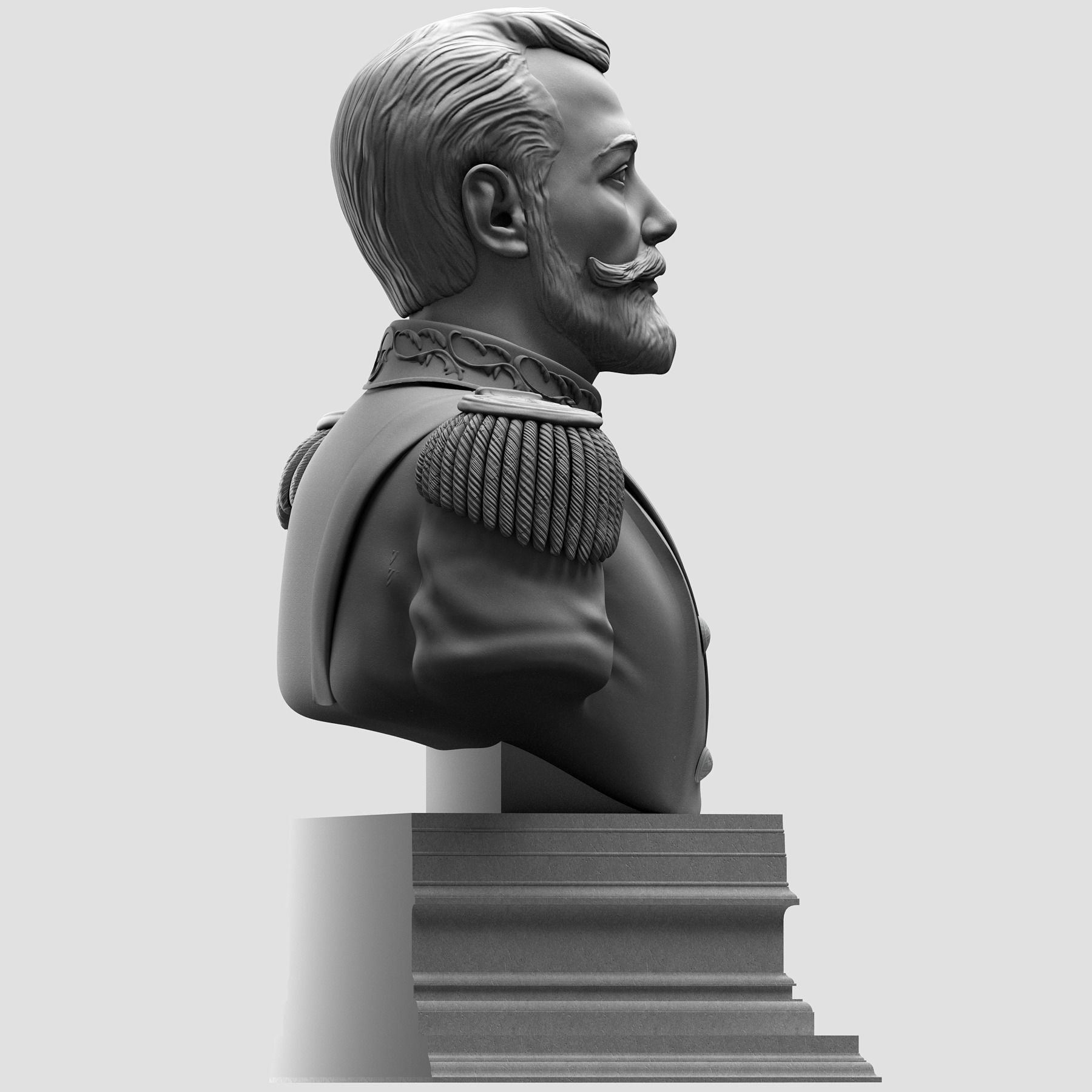 Imperator bust of soldier 3D model 3D printable | CGTrader