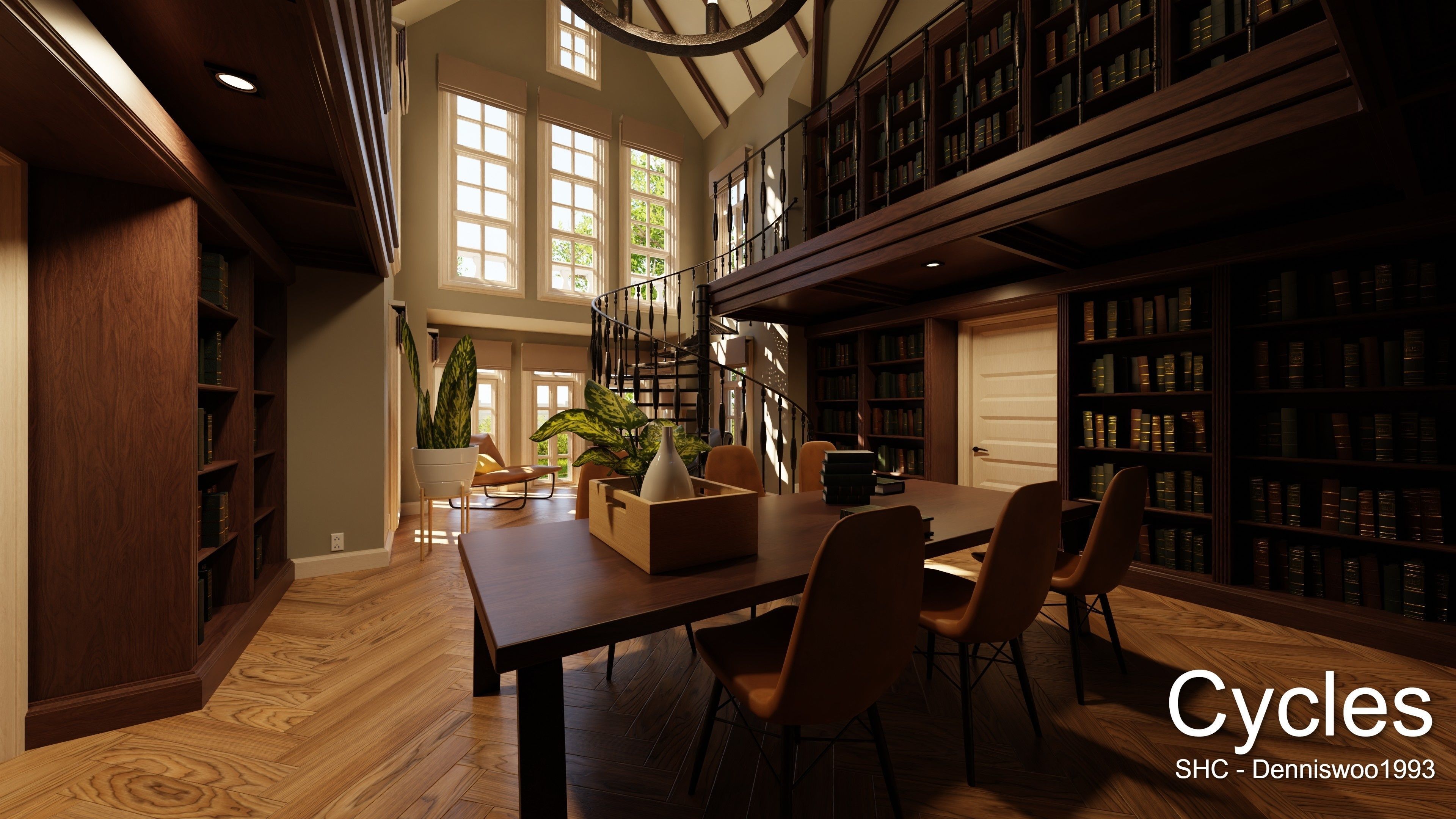 Large Mansion 2021 Blender Eevee and Cycles 1 3D model animated | CGTrader