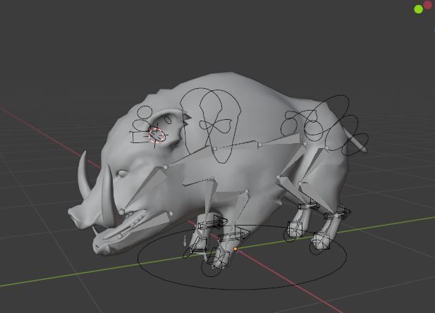 3D model Stylized Boar VR / AR / low-poly rigged animated | CGTrader