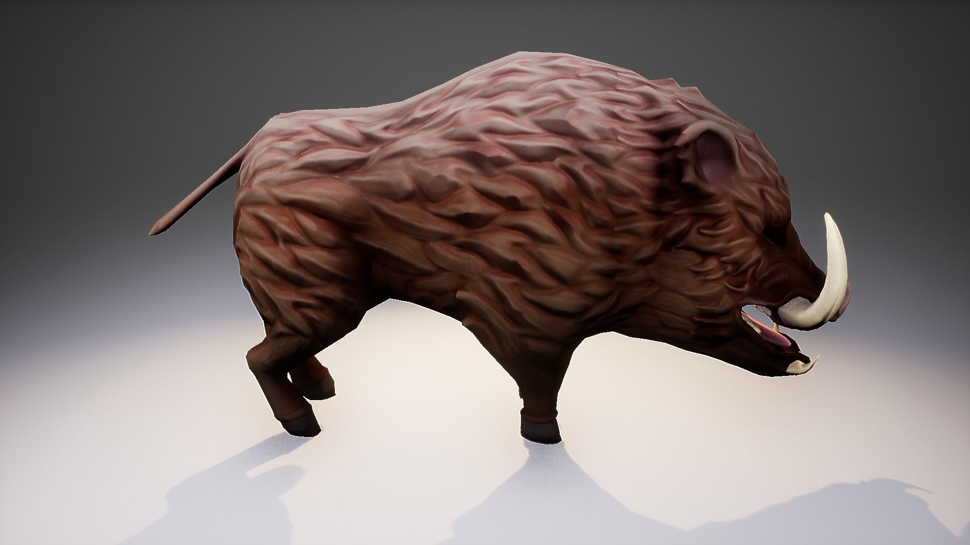 3D model Stylized Boar VR / AR / low-poly rigged animated | CGTrader