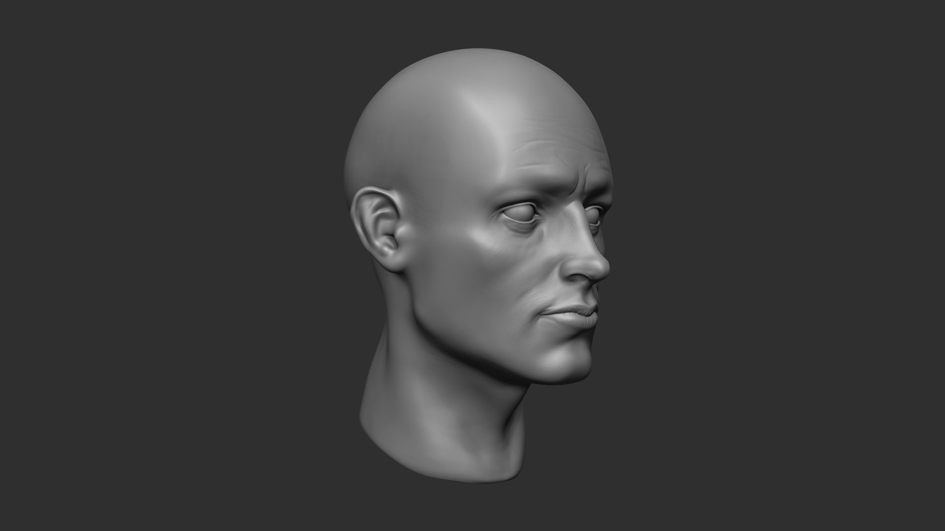 the head of a typical male free VR / AR / low-poly 3D model | CGTrader