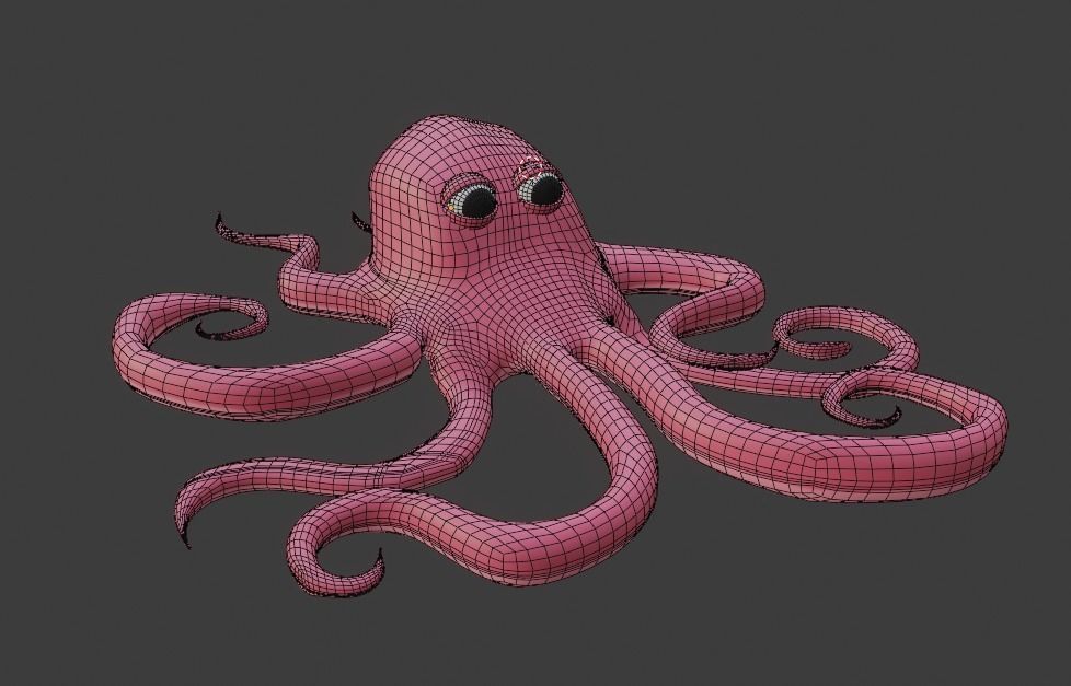 Octopus free VR / AR / low-poly 3D model | CGTrader
