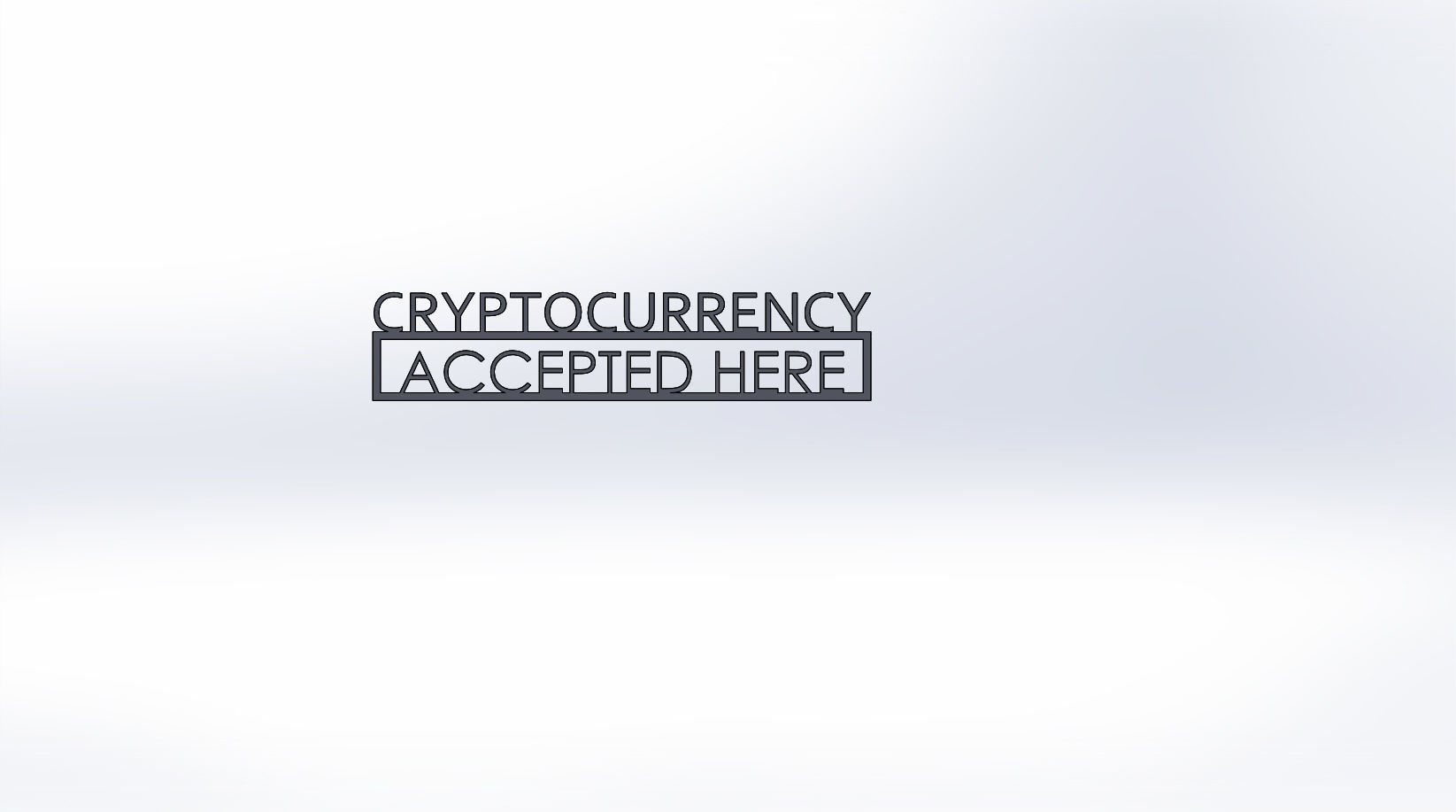 Crypto Inscription free 3D model | CGTrader