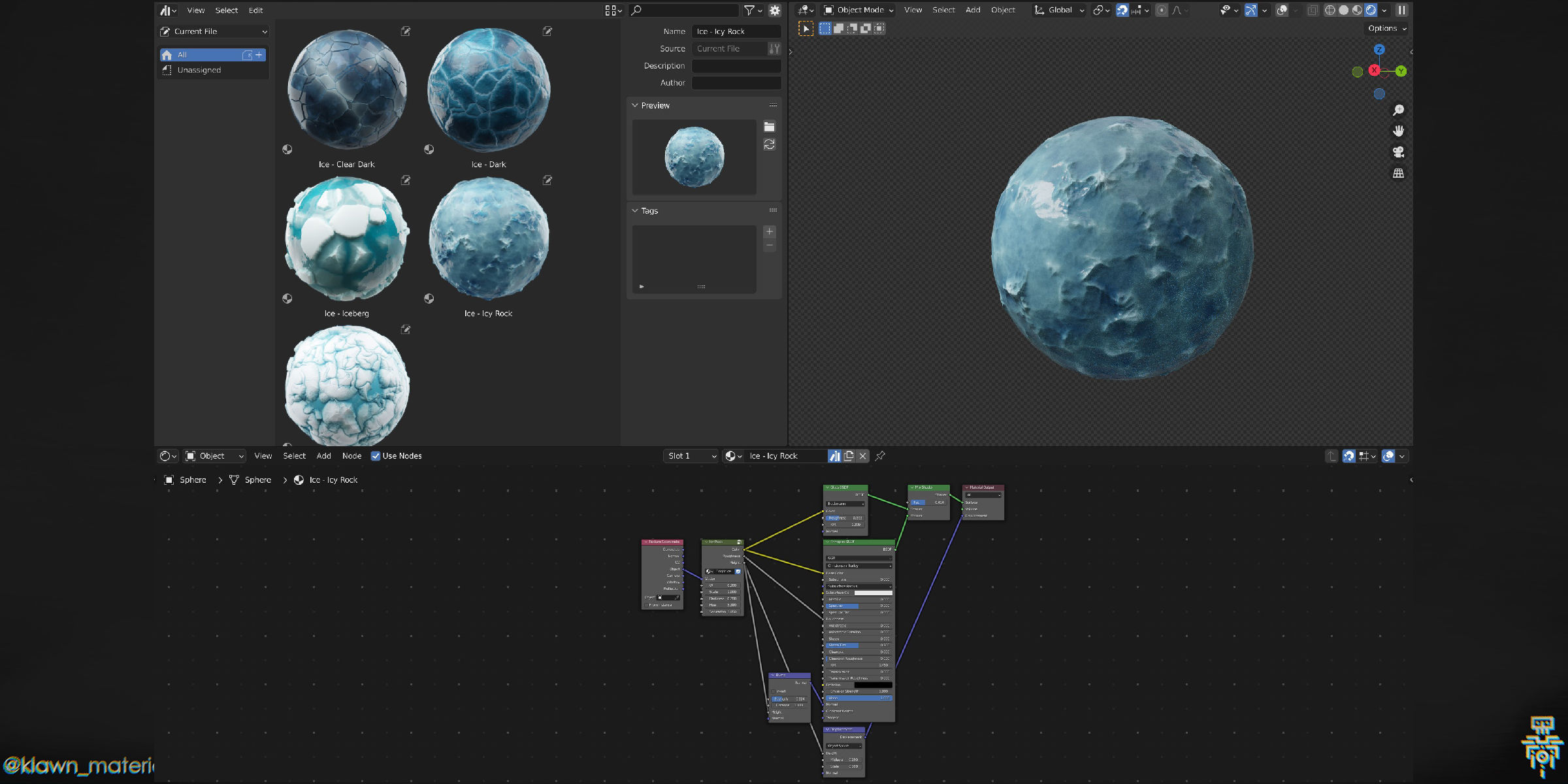 5in1 Procedural Ice Materials for Blender Texture | CGTrader