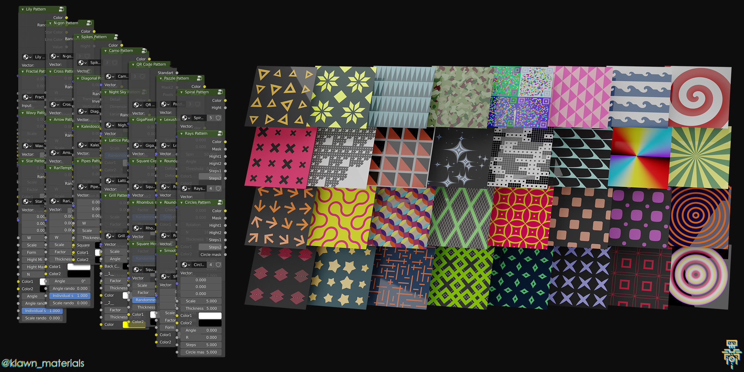 32in1 Procedural Patterns for Blender Texture | CGTrader