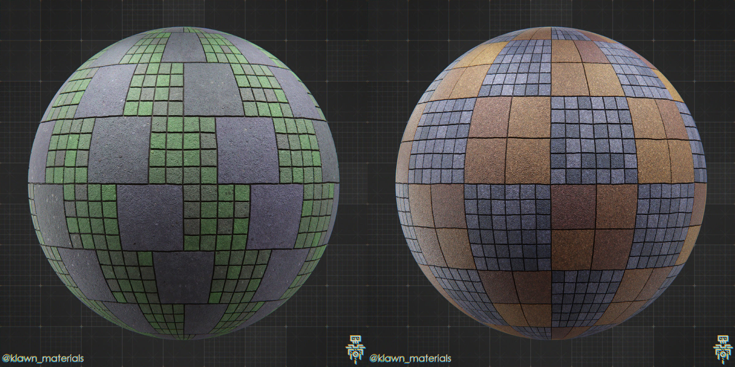 12in1 Procedural Street Tiles Texture for Blender Texture | CGTrader