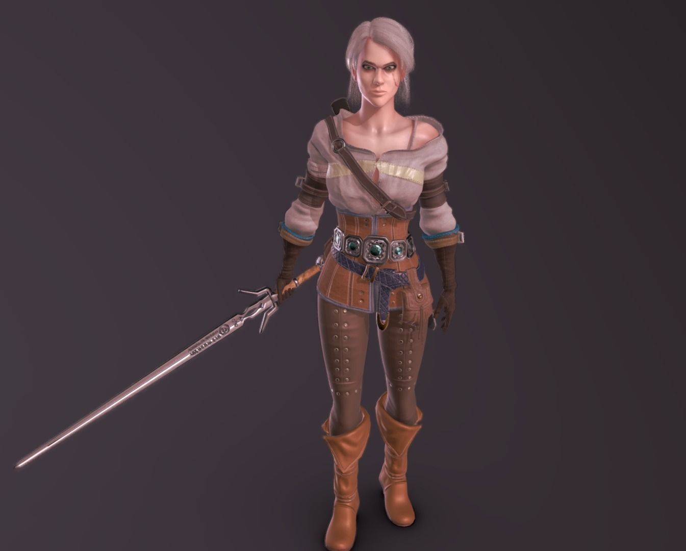 Ciri - Witcher 3D model | CGTrader