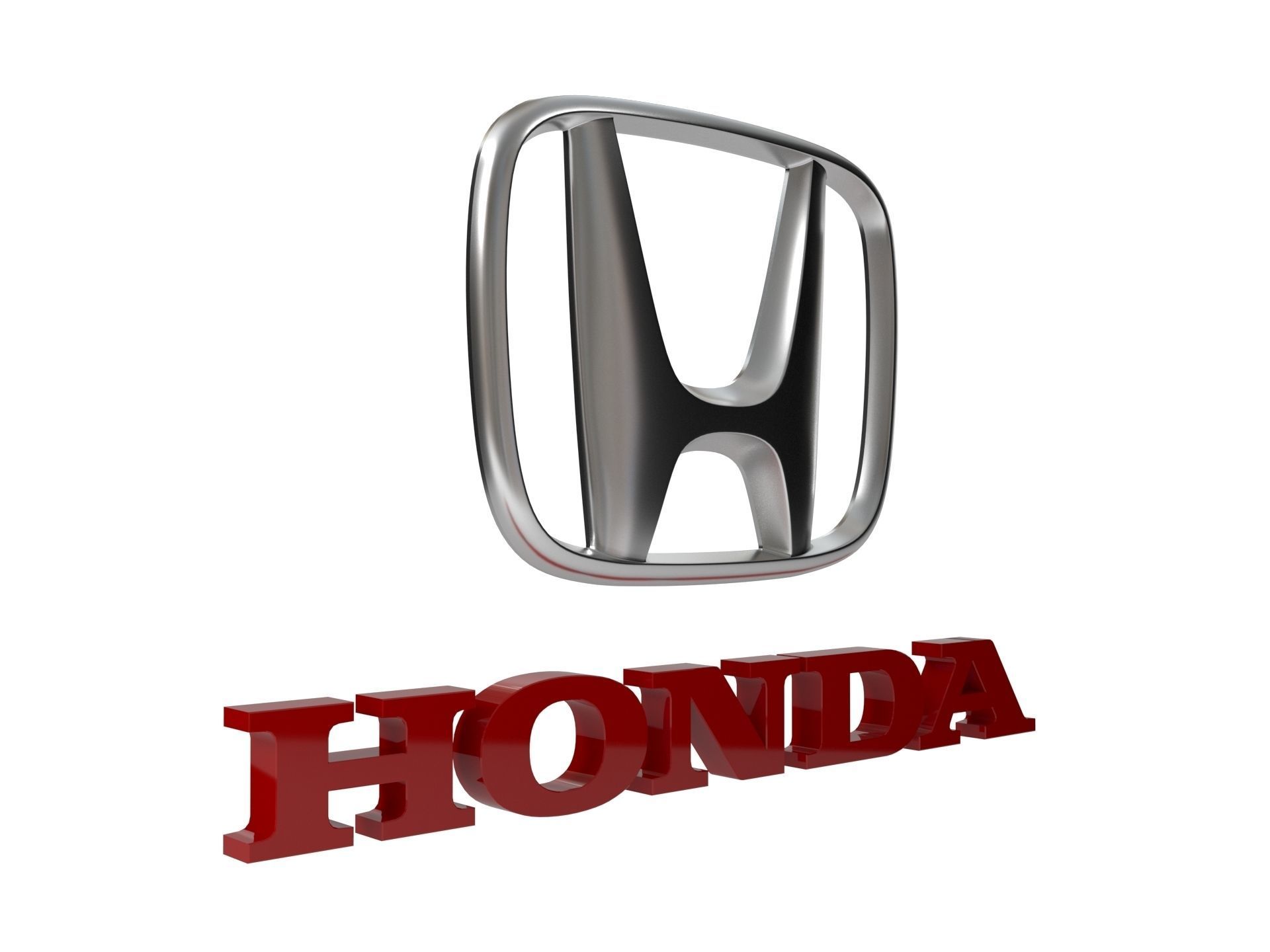 Honda Logo 3D model 3D printable | CGTrader