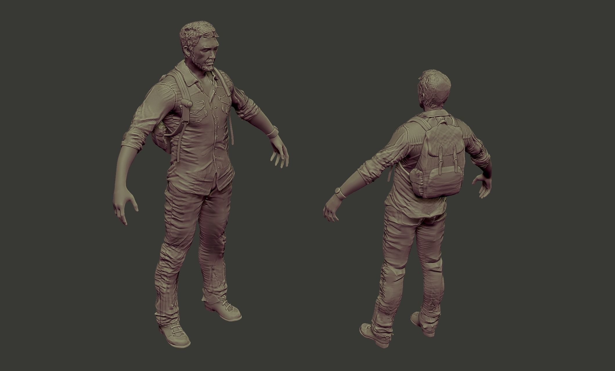 Joel last of us 3D model 3D printable | CGTrader