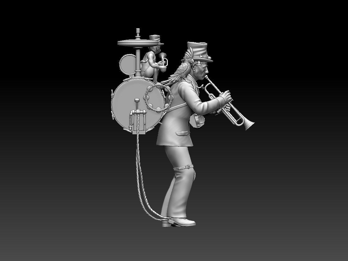 man orchestra 3D model 3D printable | CGTrader