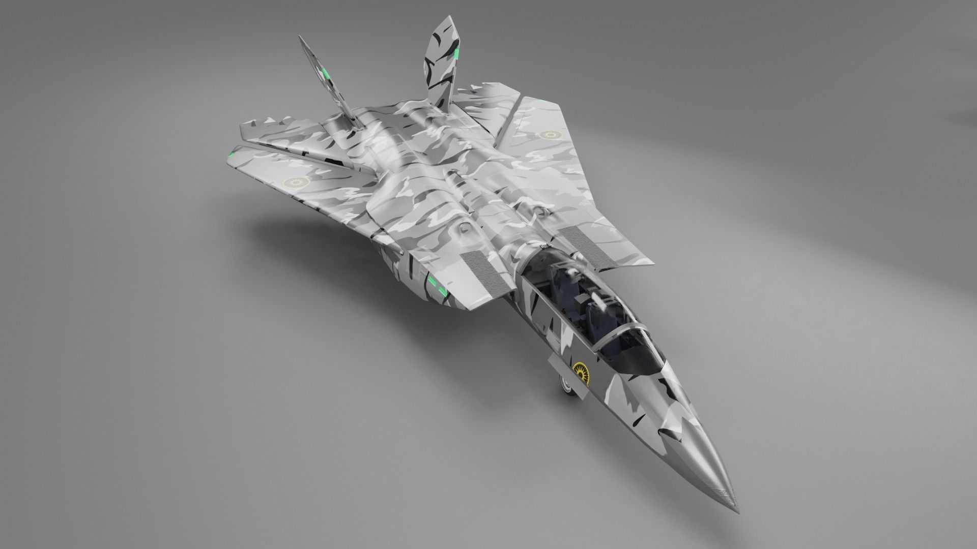 3D model F AS-36 Vampire Next Generation Stealth Jet Fully animated VR ...
