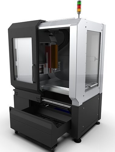 Cabinet CNC milling CNC machine 3D model | CGTrader