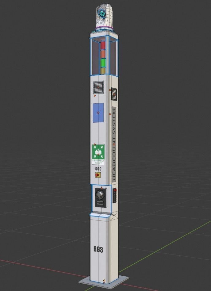 Headcount System - Assemble Point 3D model | CGTrader
