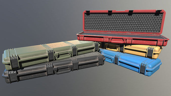3D model Low Poly PBR Military Case 03 VR / AR / low-poly | CGTrader