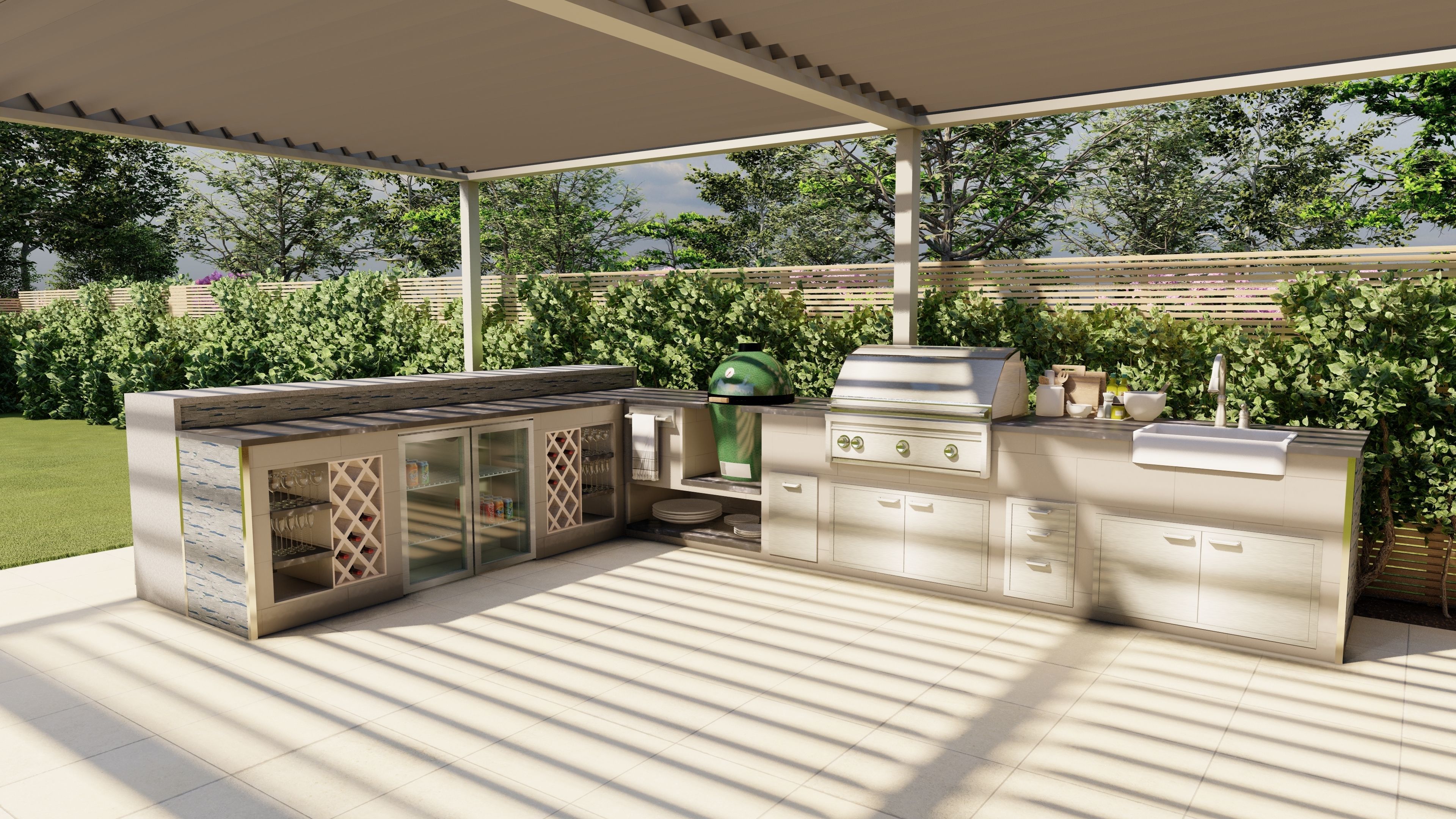 Outdoor Kitchen 3D model | CGTrader