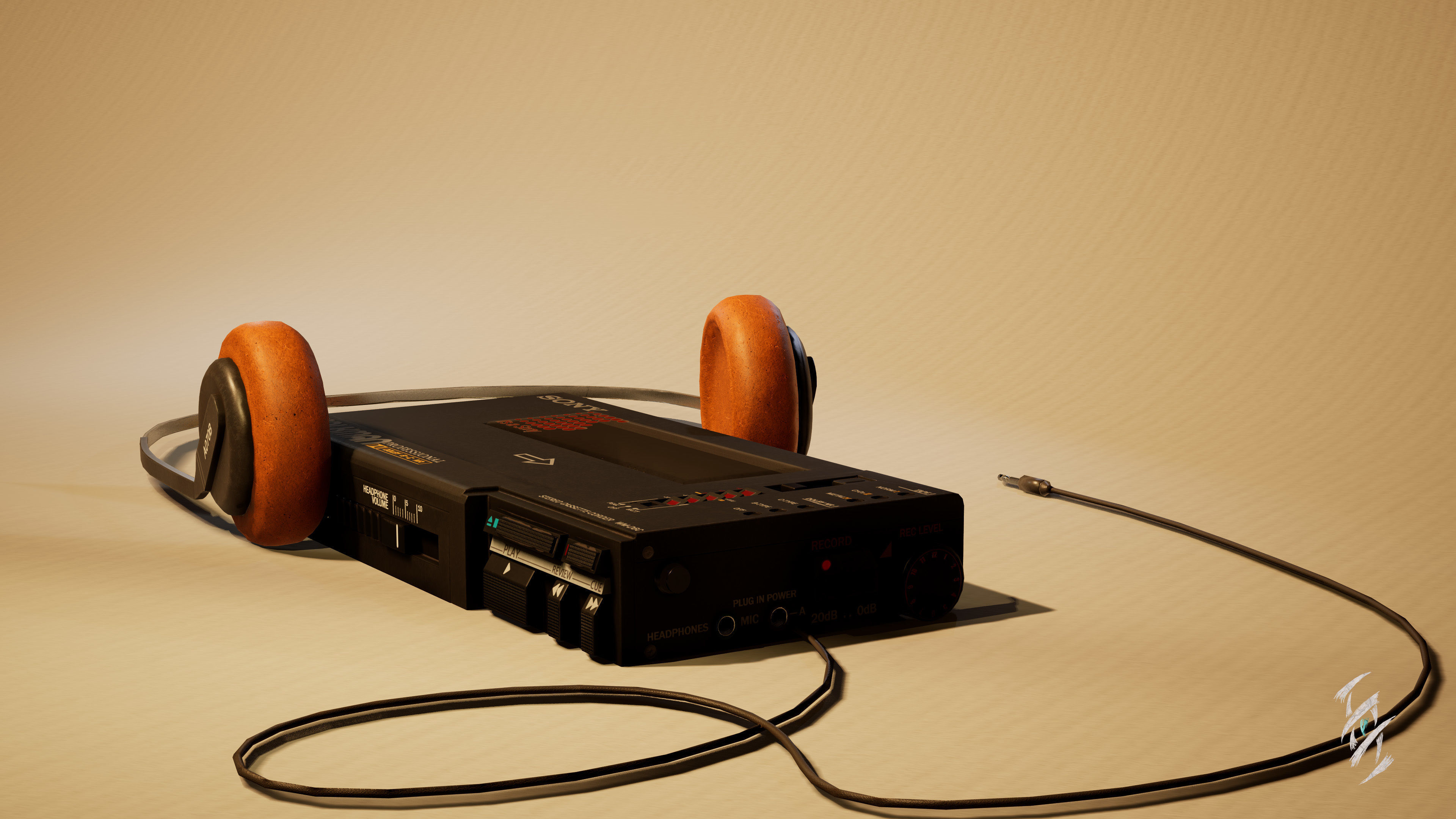 3D model Walkman professional wm-d6c VR / AR / low-poly | CGTrader