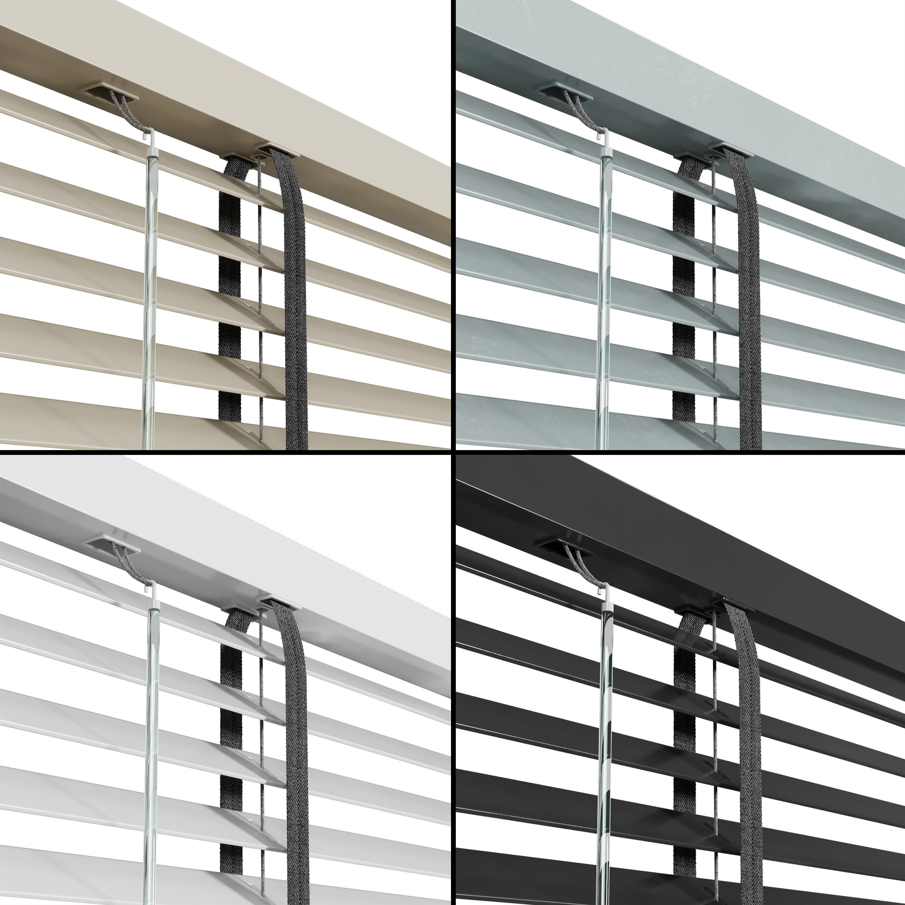 3D model pvc blinds 150 cm VR / AR / low-poly | CGTrader