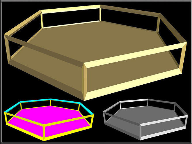3D model Hexagon Wire Tray VR / AR / low-poly | CGTrader