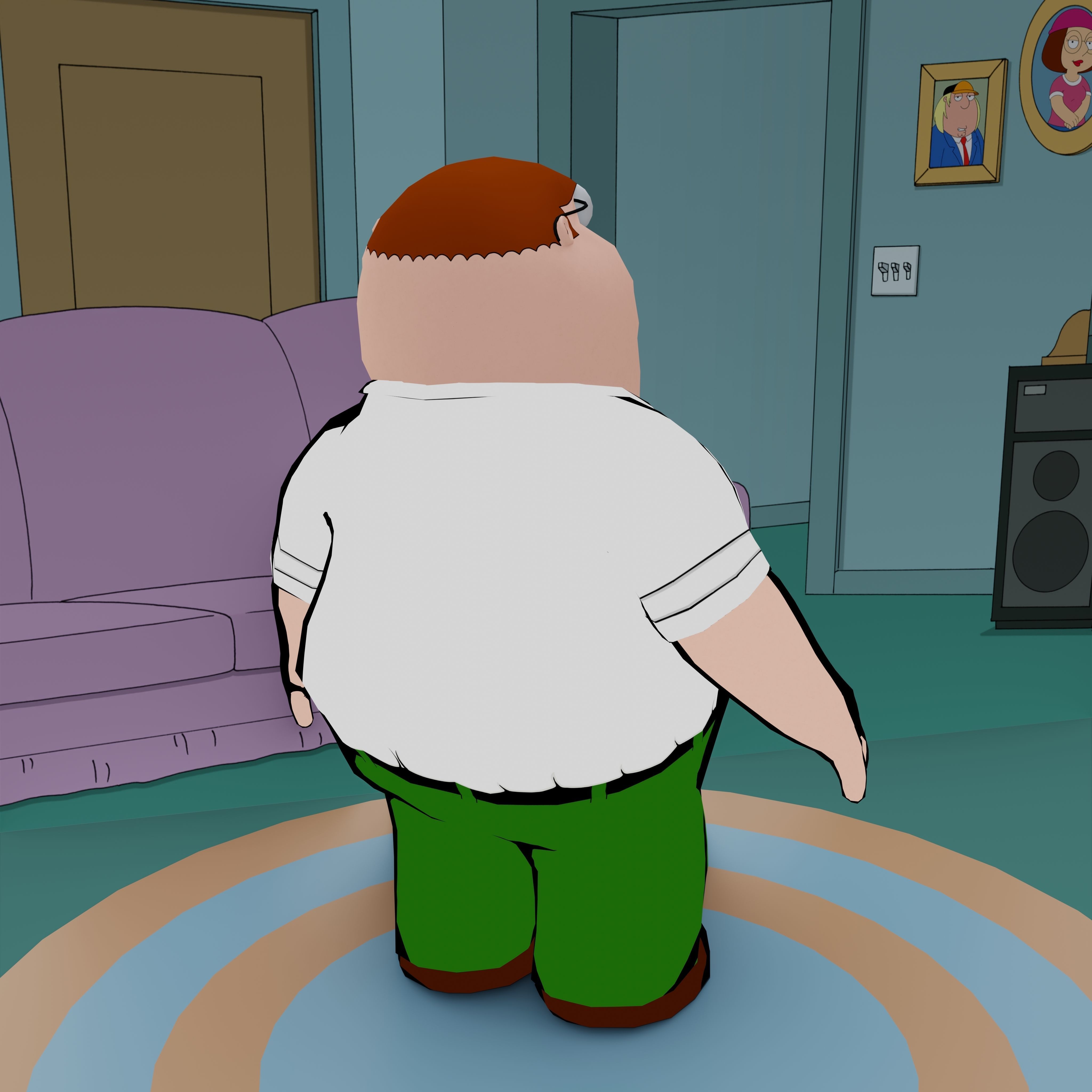 3D model Peter Griffin From Family Guy - Rigged VR / AR / low-poly ...