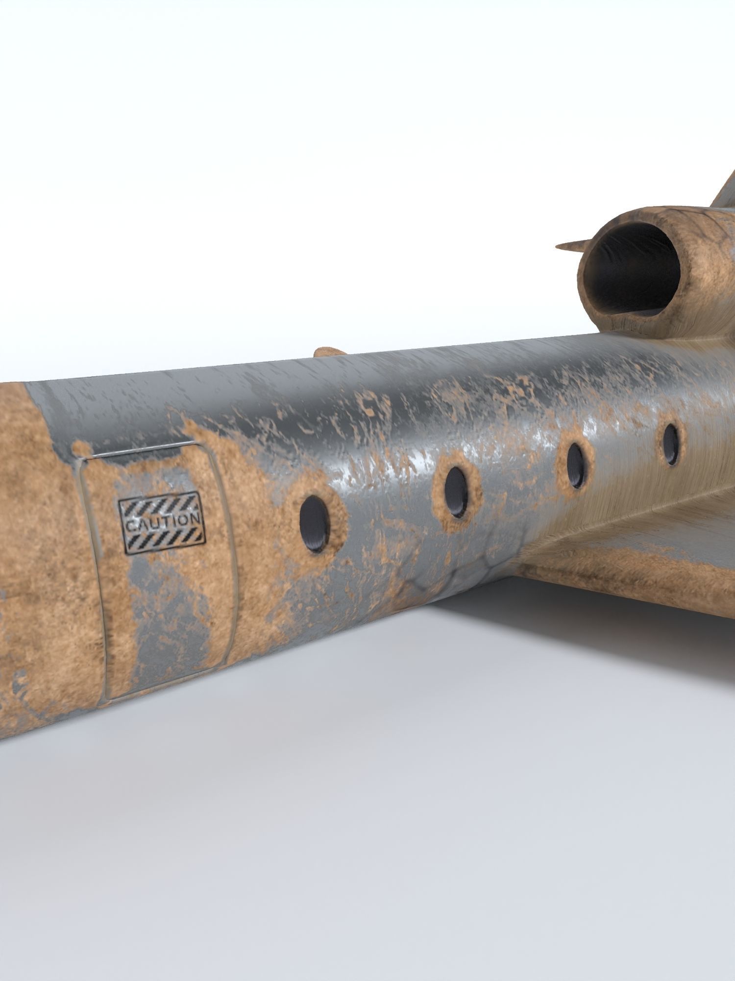 3D model A rusty abandoned plane VR / AR / low-poly | CGTrader