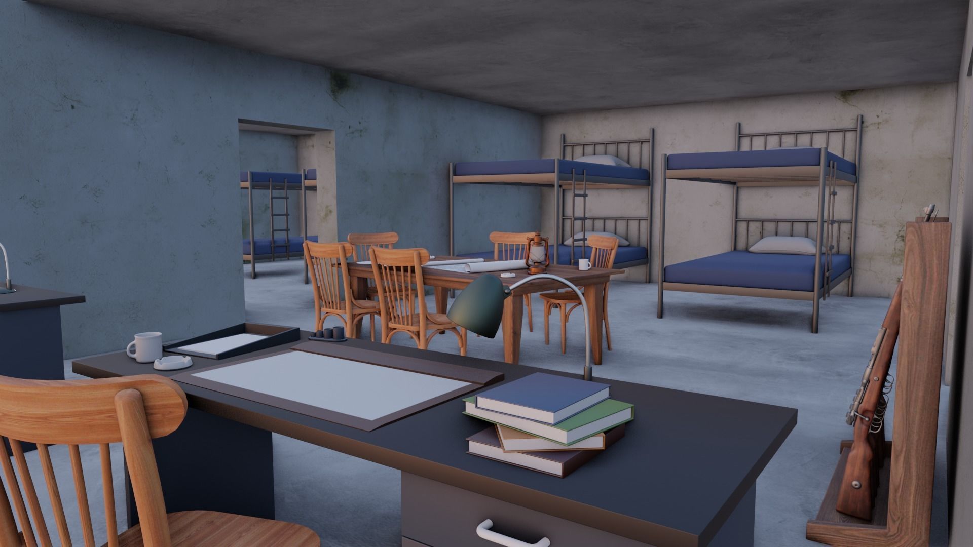 ww2 trench and bunker pack 3D model | CGTrader