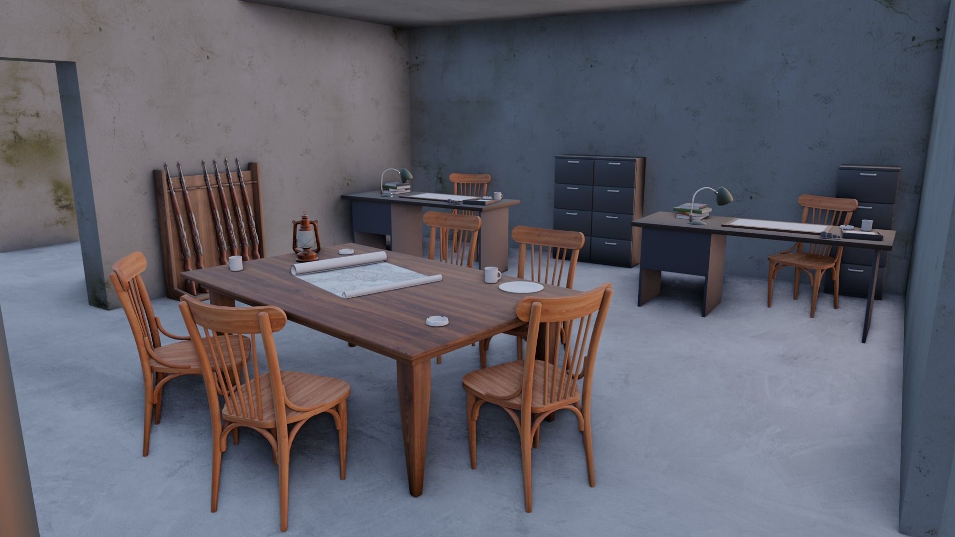 ww2 trench and bunker pack 3D model | CGTrader