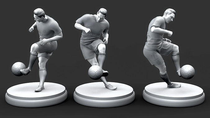 FootBall Player 3D Printable Free free 3D model 3D printable | CGTrader