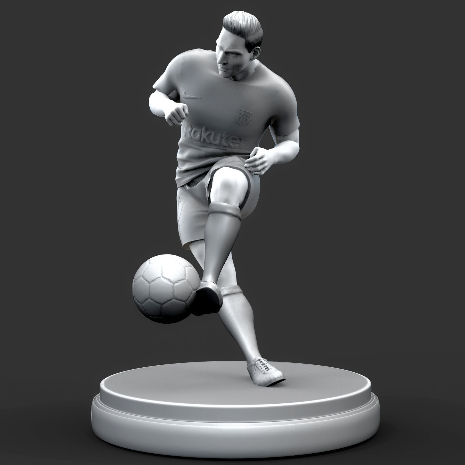 FootBall Player 3D Printable Free free 3D model 3D printable | CGTrader