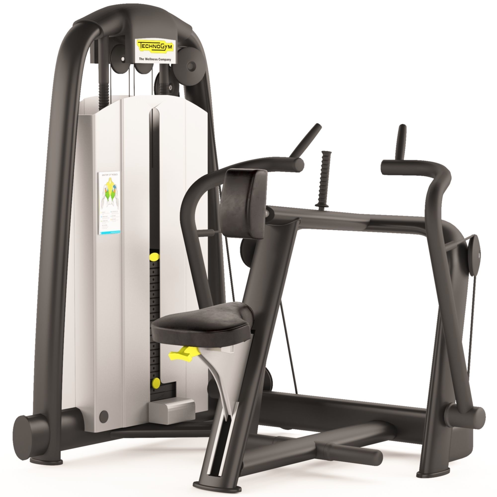 Technogym Gym back exercise machine 3D model | CGTrader