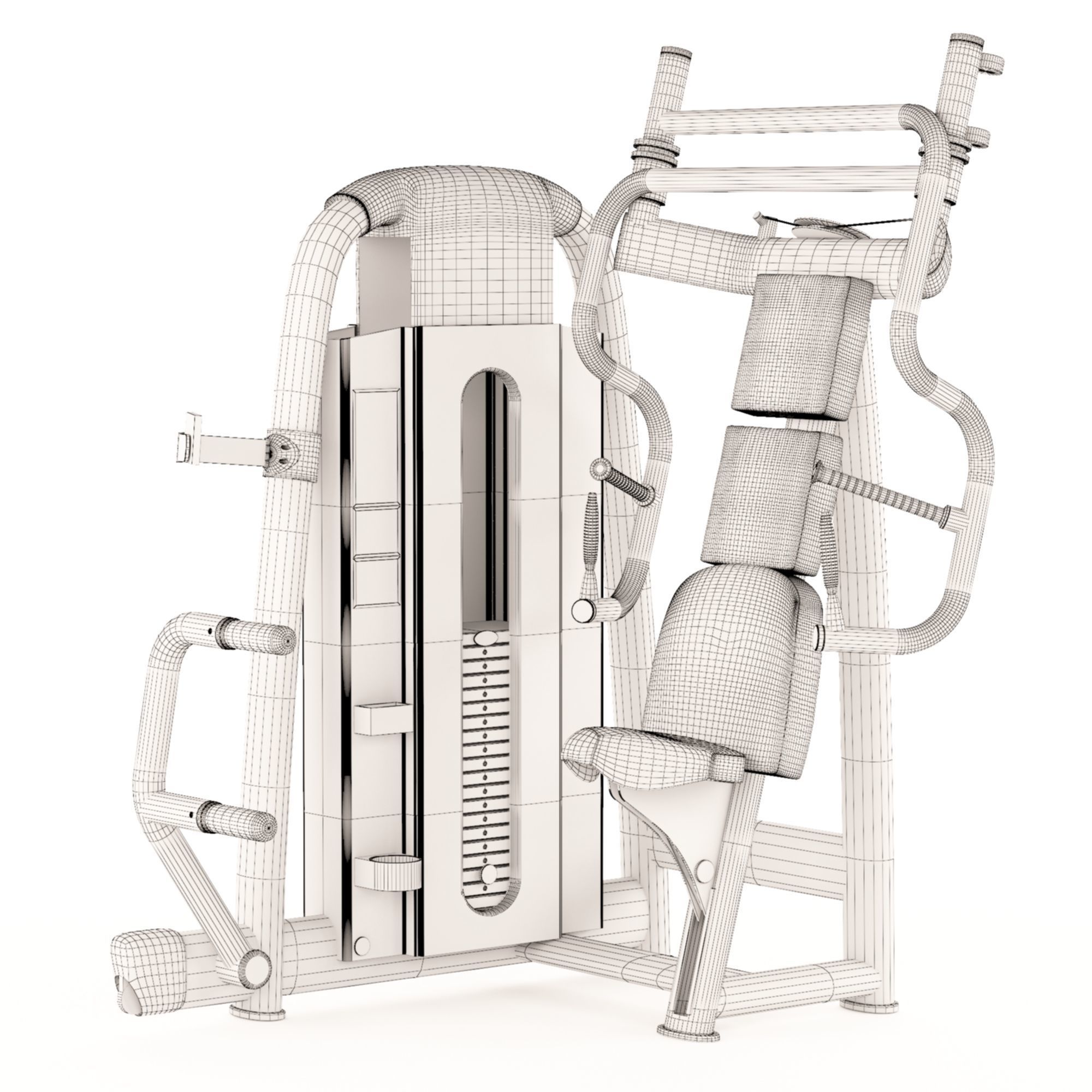 TechnoGym Chest Exercise Machine 3D model | CGTrader