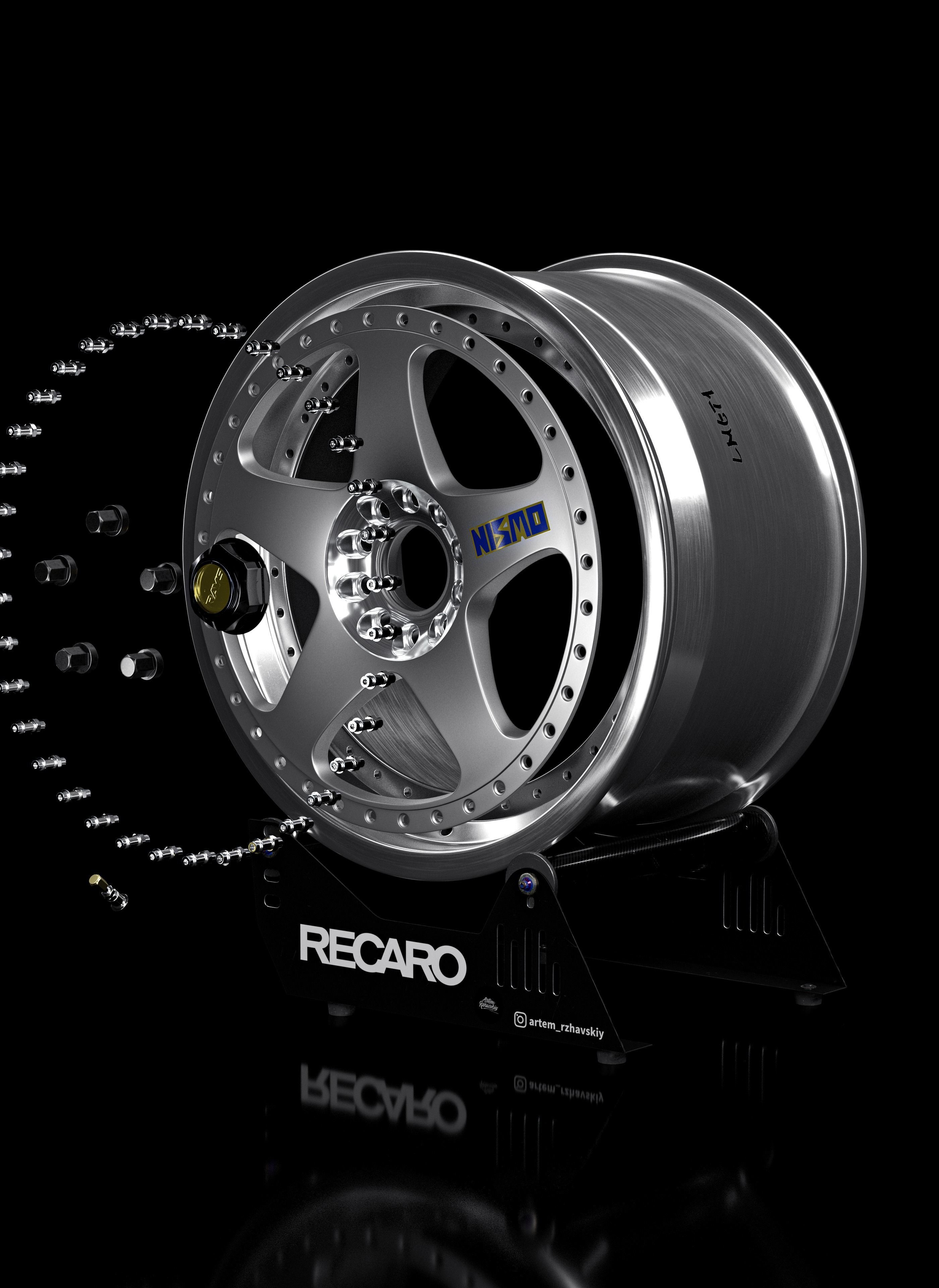 Nismo LM GT1 car rim 3D model | CGTrader